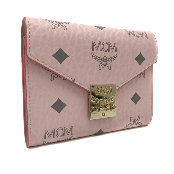 MCM | Bags | Mcm Trifold Wallet Small Patricia Monogram Mys Aapa2 Pvc X ...